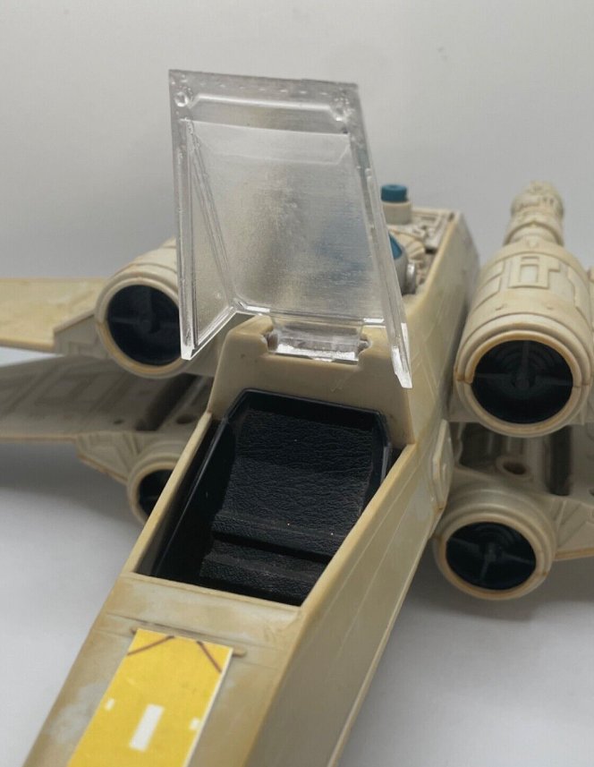 Vintage Star Wars X Wing fighter Canopy Glass Reproduction Part 1978 ...